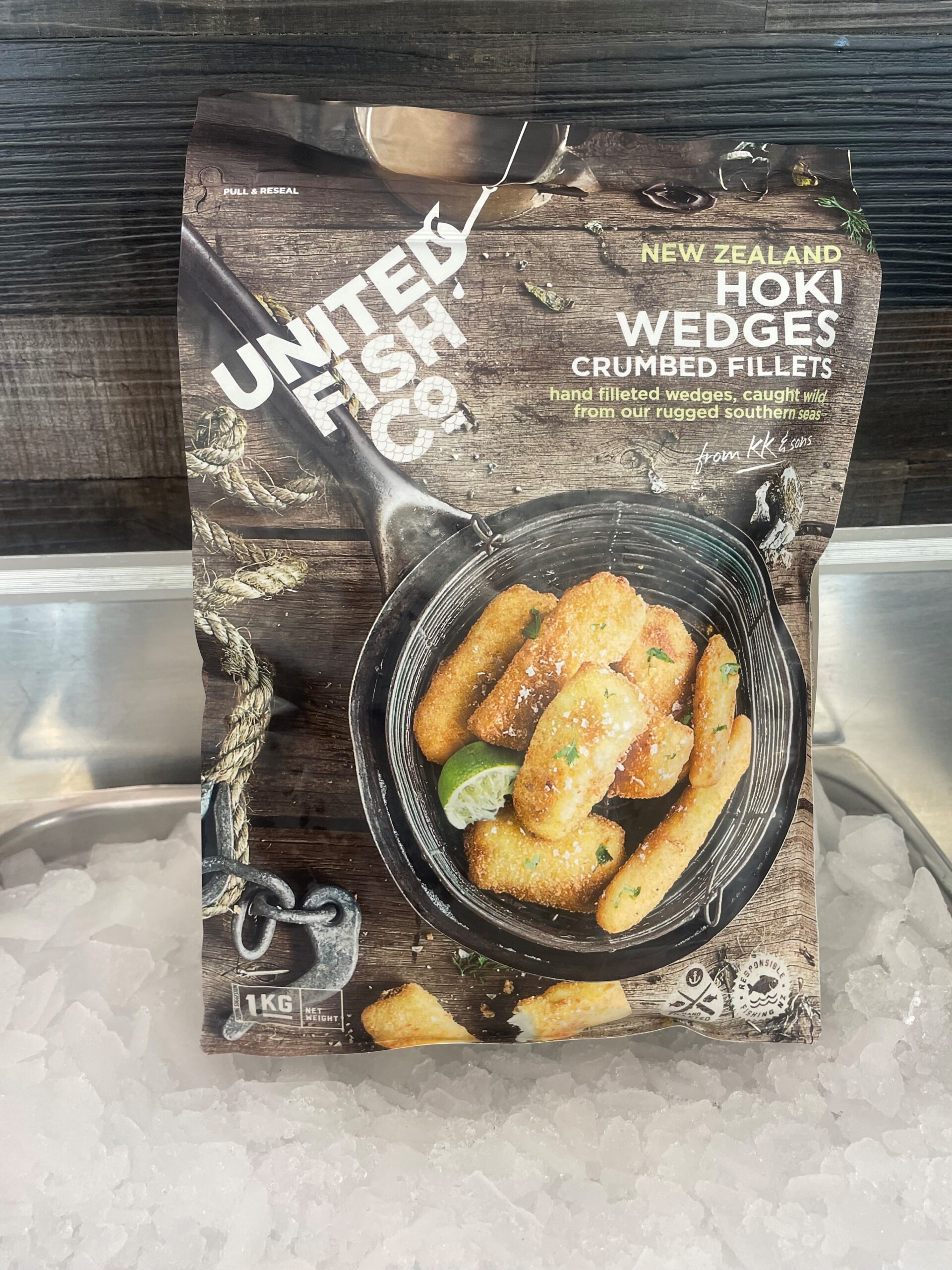 Crumbed Hoki Wedges 1kg - Frozen - Guytons